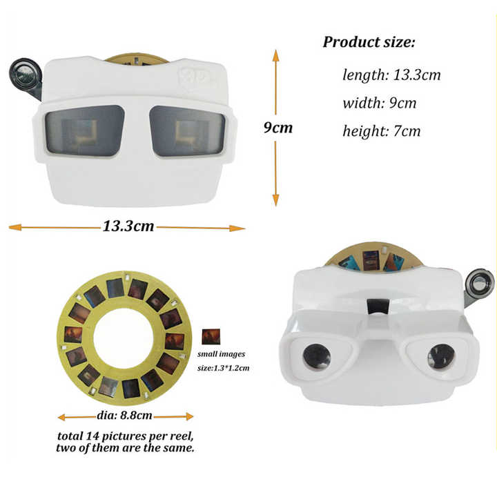 Customized Slide 3D Stereo Viewer - View Master Classic