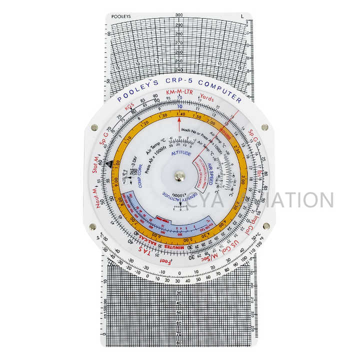 Pooyleys CRP-5 Plastic Flight Computer for Pilot Training