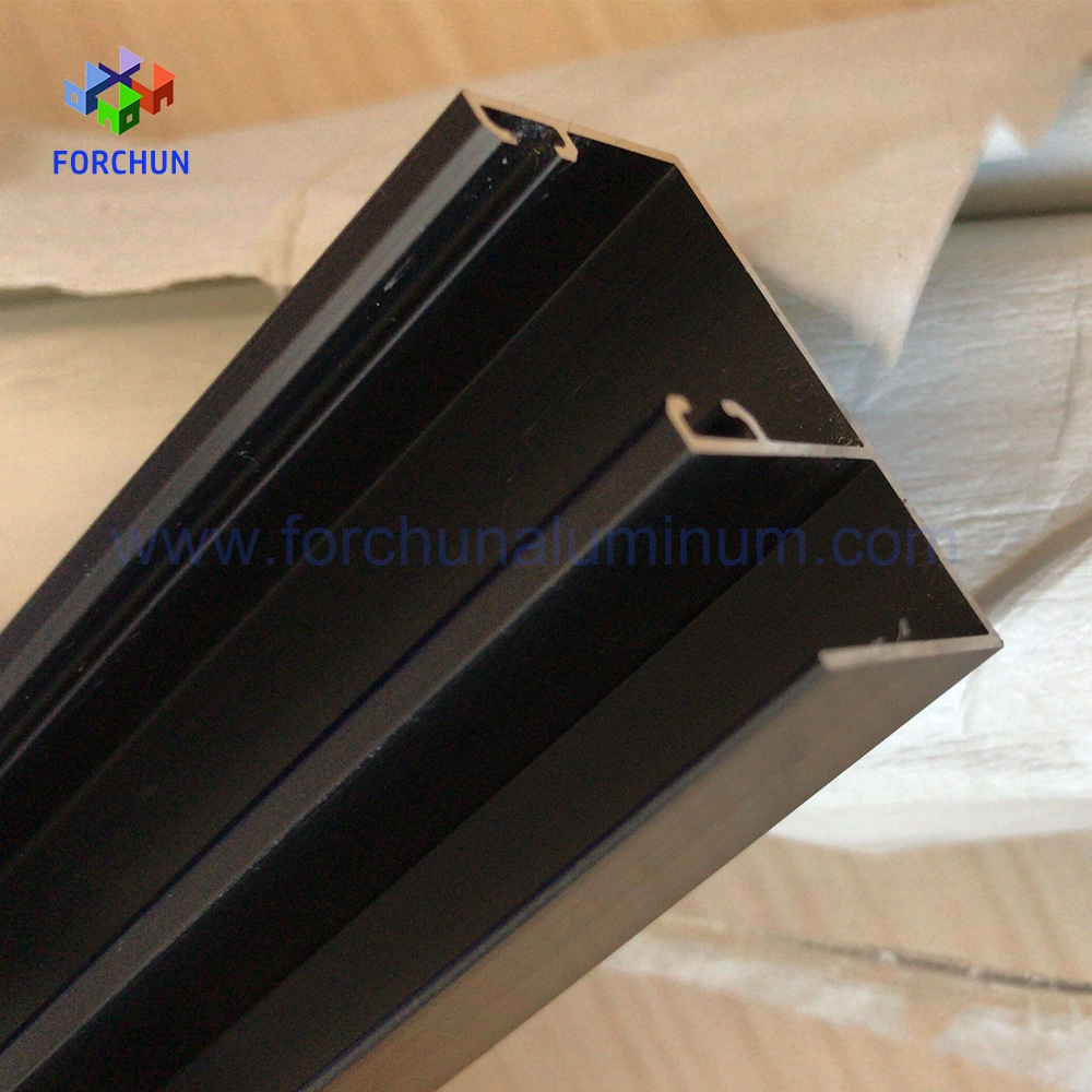 Matt Black Anodized Aluminium Profiles - 2025 New Design