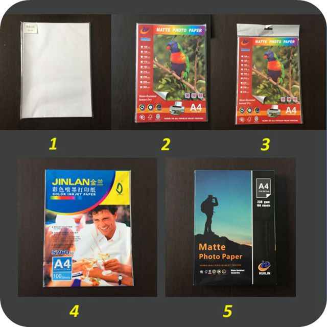 A3/A4 Inkjet Matte Coated Photo Paper 250 Gsm| Alibaba.com