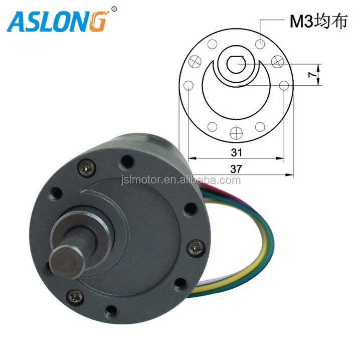 12V DC Gear Motor Encoder - High Efficiency & Adjustable Speed