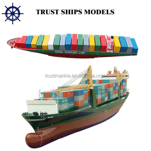 Miniature Shipping Container Scale Model of Container Ship Model
