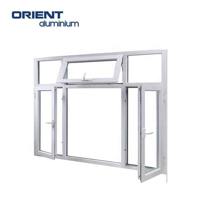 White Color Frame Aluminum Window - Double Glazed & Secure