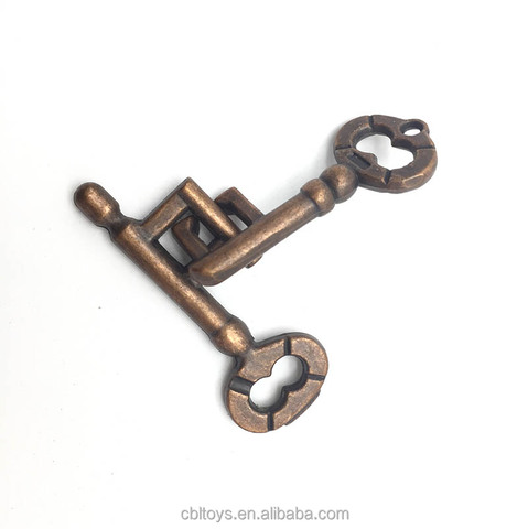 Metal wire puzzle IQ mind brain teaser interlocking puzzles metal ...