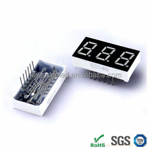 Factory Triple 3 Digits 7 Segment Led Display 0.28 Inch Led 7-segment Display FND Seven Segment ...