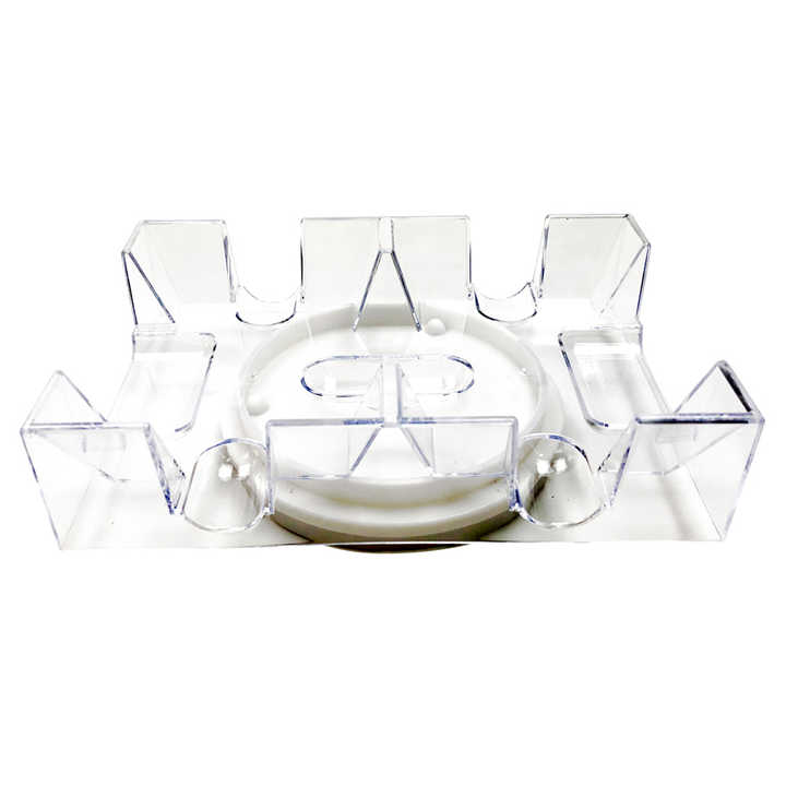 2 Deck Revolving Canasta Card Holder - Perfect for Entertaiment