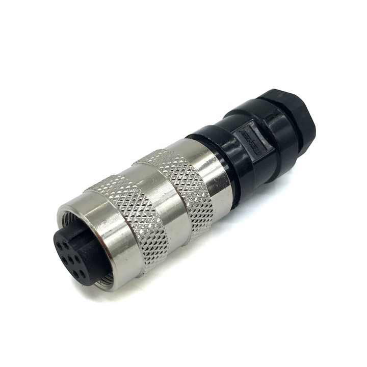 Binder M16 12 Pin DIN Connector - IP67/IP68 Rated