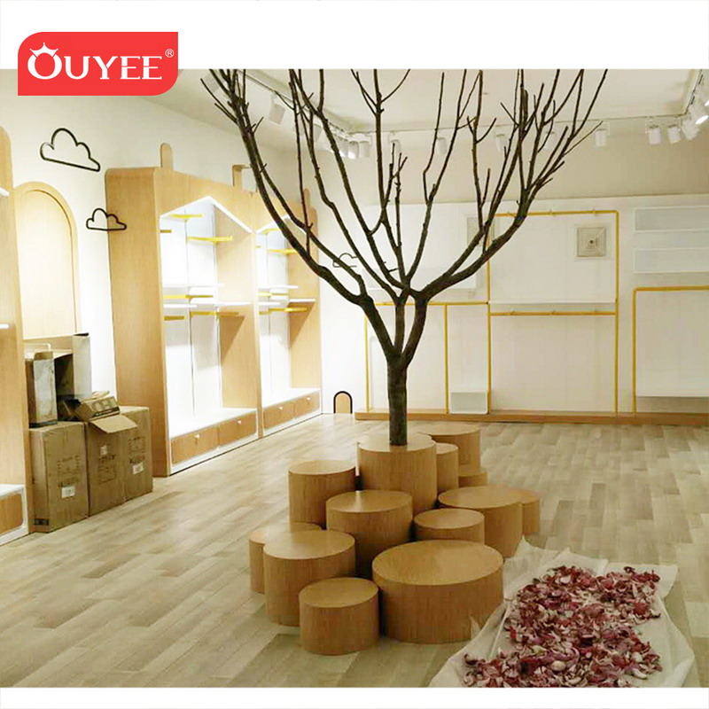 Modern Design - Clothes Shop Decoration - Custom Gold Racks