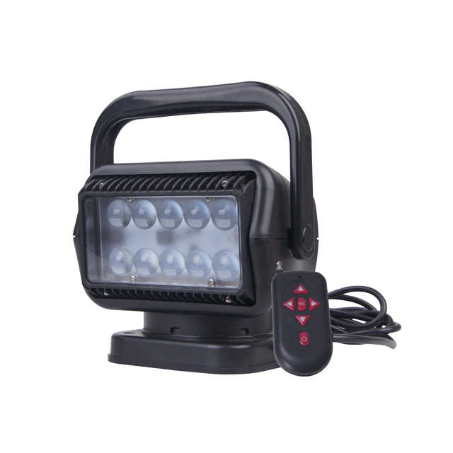 LED Spotlight LED Remote Search Light 12V 50W 360 Degree LED Rotating ...