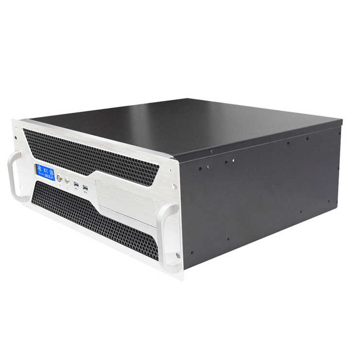 4U 19inch Rackmount Case with LCD - Support 7 PCI-E Cards