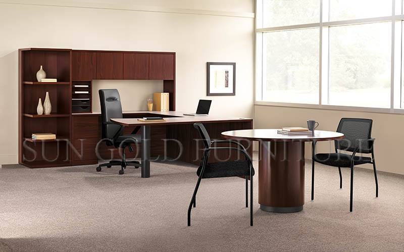 Modern L Shape Corner Boss Table Wooden Made Director Office Desk ...