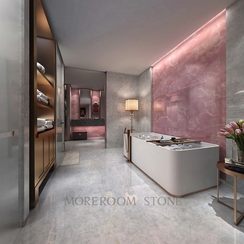 Modern Panda White Marble Sintered Stone Bathroom Cabinet Vanity Top ...