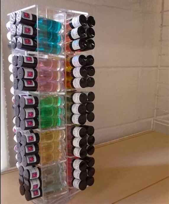 Clear Acrylic Body Oil Bottle Display Stand - Customize