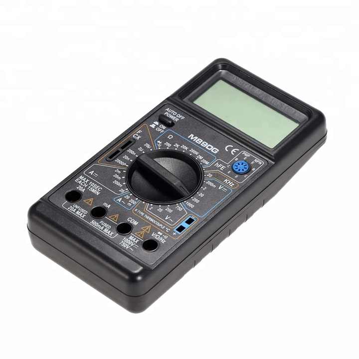 M890g multímetro digital dmm, ac dc volt amp ohm medidor de temperatura ...