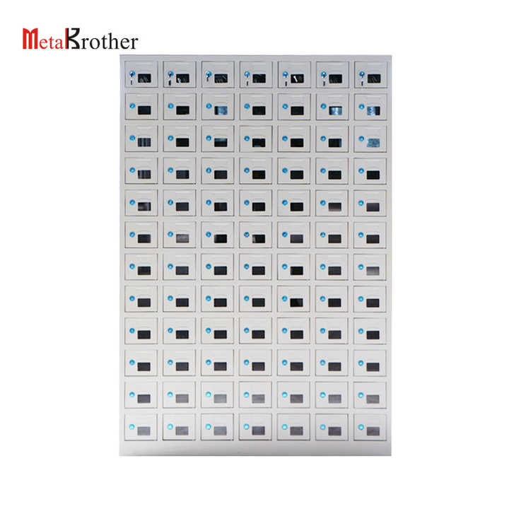 Multi-functional Metal 84 Doors Cell Phone USB Charging Station Lockers ...