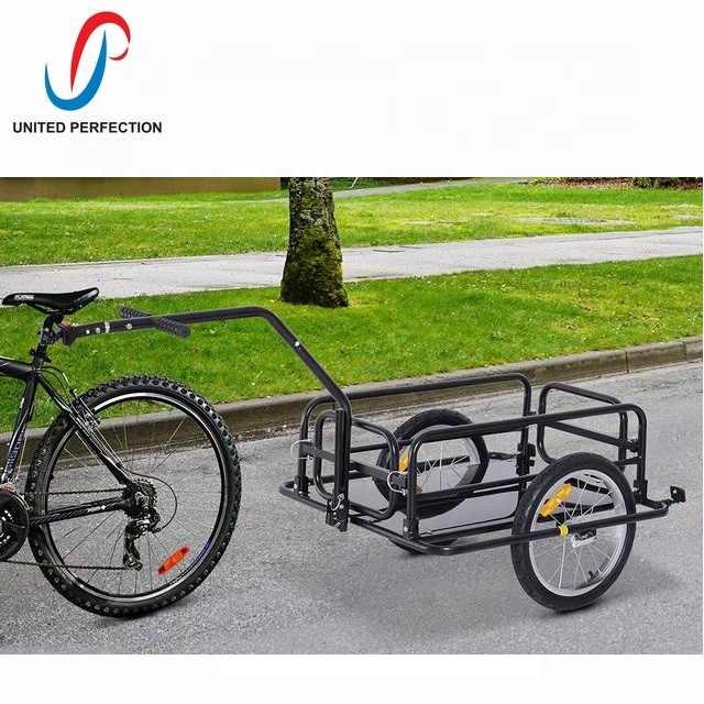 80lb Hauler Cart Steel Frame Bicycle Bike Cargo Trailer