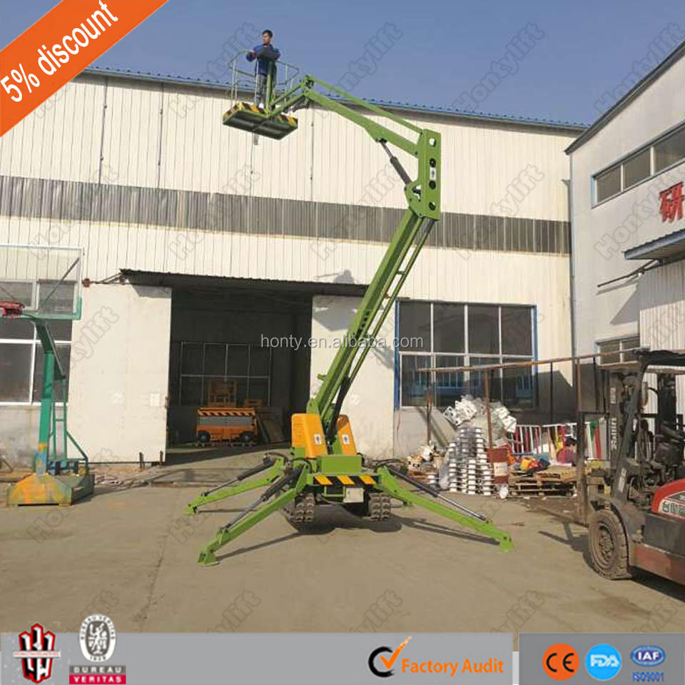Hontylift New Cheap Sale Hydraulic Articulated Track Boom Lift CE ISO ...