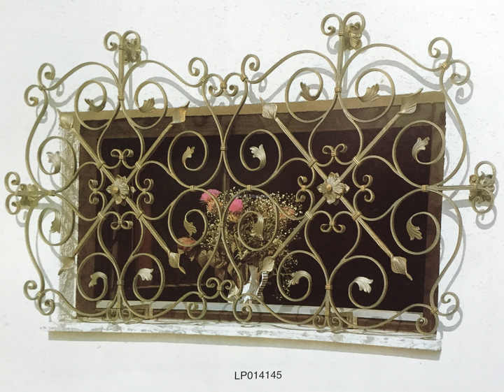 Ornamental Wrought Iron Window Grill Design for Security