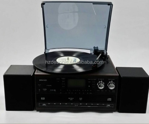 Multi Turntable Player&vinyl Player With CD Player/USB/SD Record/AUX ...