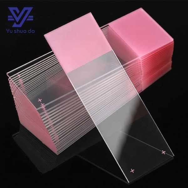 7109 Single Colour Frosted End Lab Glass Microscope Slide