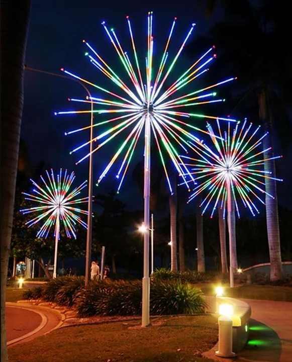 Outdoor LED Fireworks Lights - Dazzling Holiday Displays