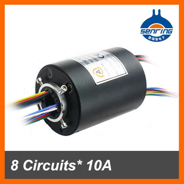 8-wire Slip Ring - 10A, 12.7mm Hole Size, 600RPM Speed