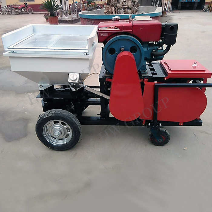 30 meters hose diesel motor automatic mortar plastering pump machine ...