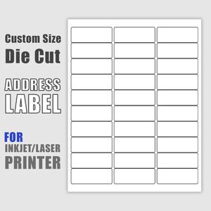 Custom Printed Die Cut Self Adhesive Return Address Label Sticker Paper ...