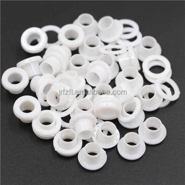 Black White Round Transparent Clear Plastic Grommets