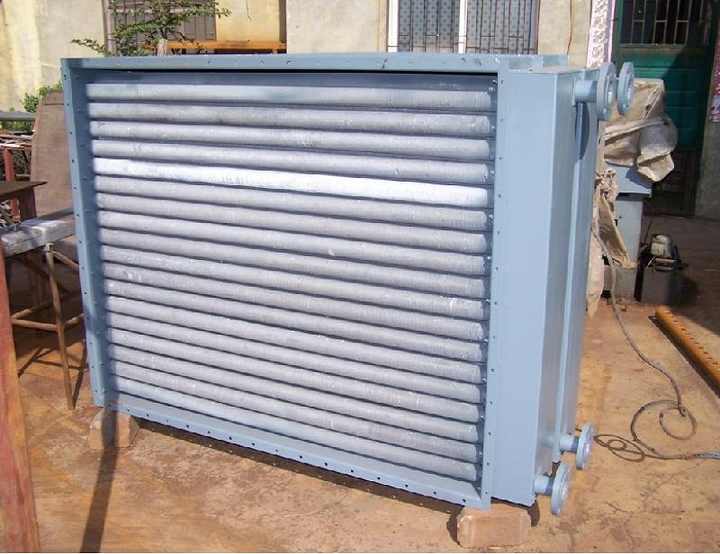 Stainless steel SS304 fin tube coil type steam to air condenser ...