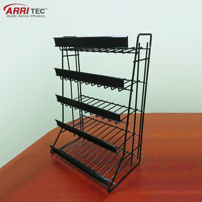Metal table top Chocolate Bar Display Stand Rack Candy Snacks Display ...