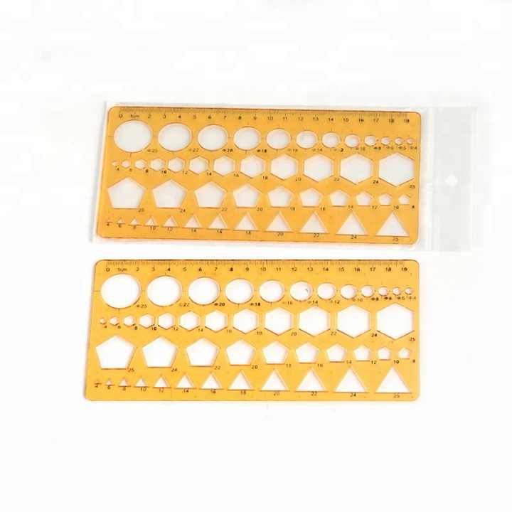 Drawing Template Ruler 20cm - Eco-Friendly Technical Tool
