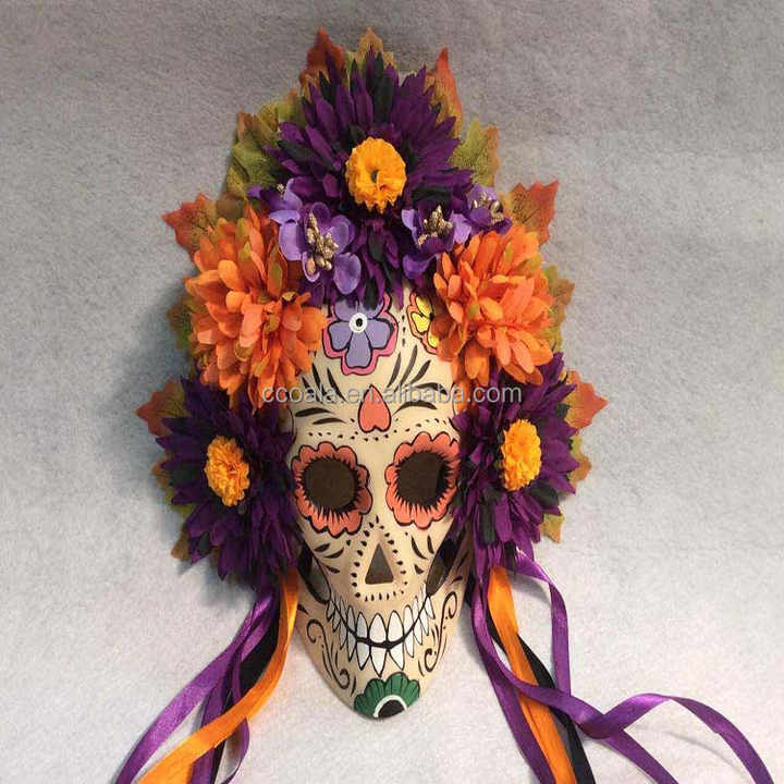 Women's Masquerade Mask - Mexican Day of the Dead Sugar Skull