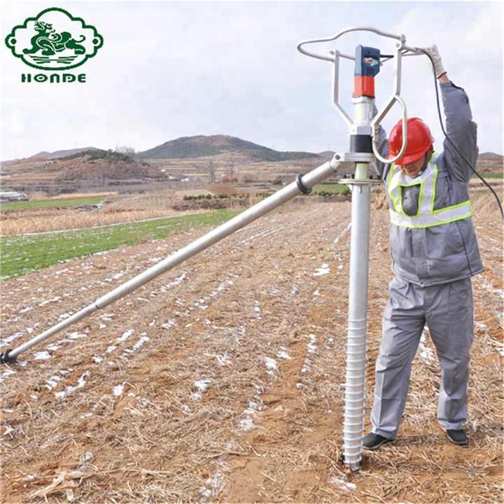 Efficient Electric Ground Screw Piling Drivers Drilling Machine