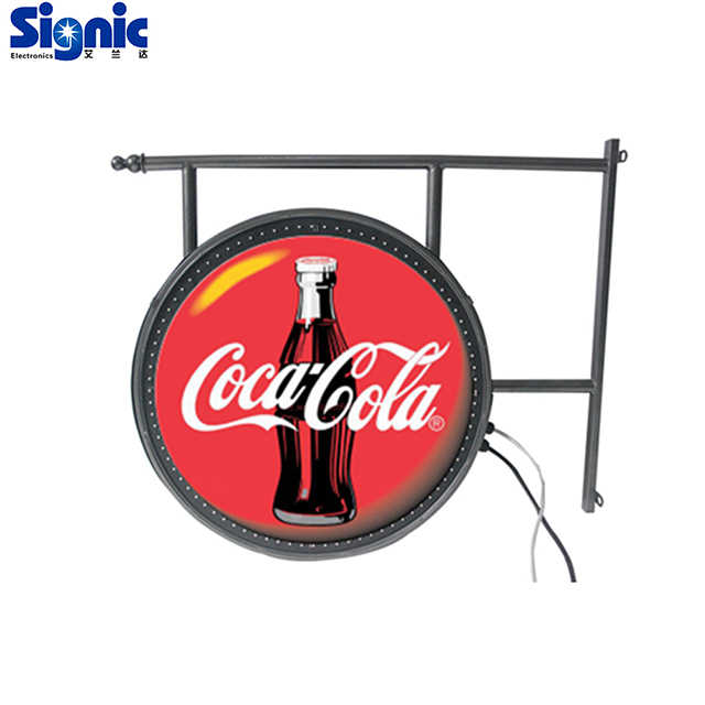 Dual Sided Digital Round Shape Circle Wifi Controller LED Logo Sign ...