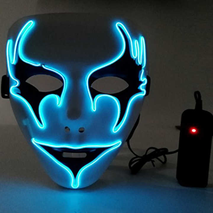 2020 Halloween April Fool's Day Horror Light up Clown Mask