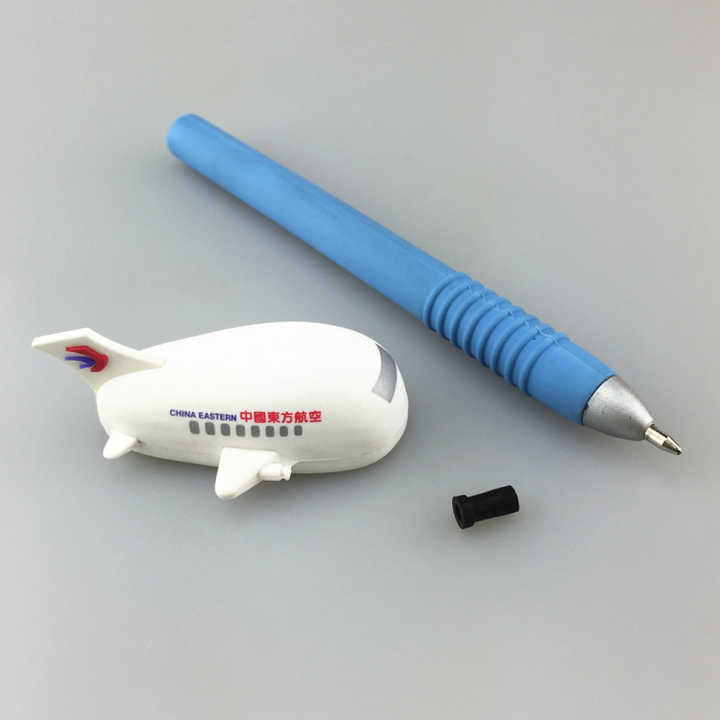 TSANZY Custom Design PVC Plastic 3D Airplane Ballpoint Pen