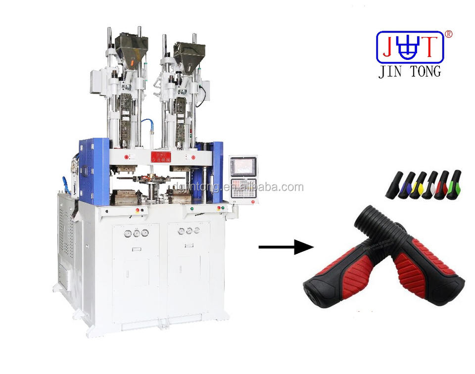 JINTONG Two Color Handle Vertical Hydraulic Rotary Injection Molding ...