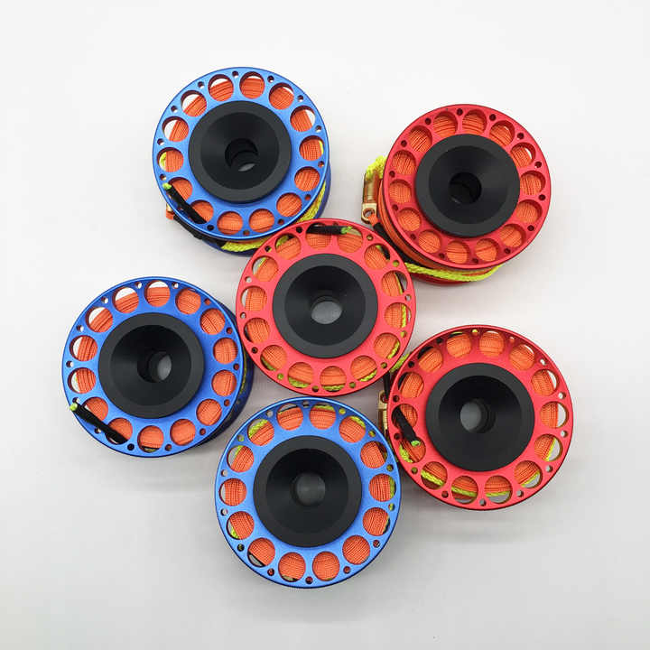 Scuba Diving Aluminium Finger Spool Reel Round Line With Double End ...