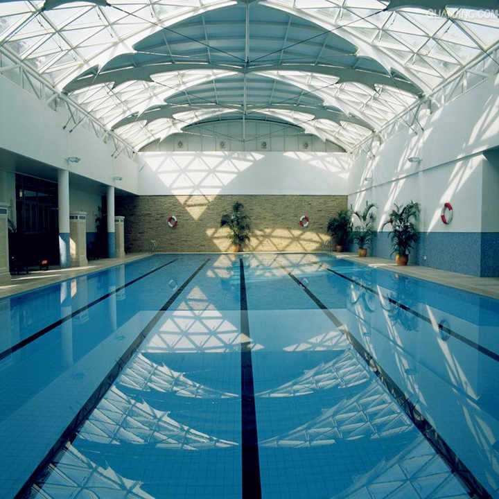 Steel Structure Swimming Pool Truss with Roof for Cover