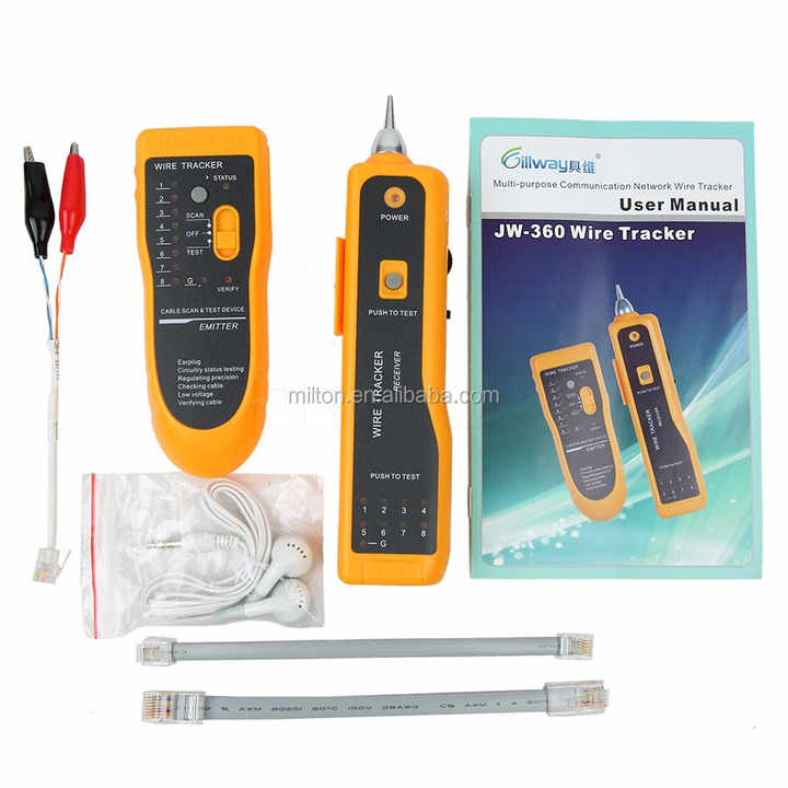 JW-360 Cable Tester - Efficient UTP STP Cat5 Cat6 Diagnostics