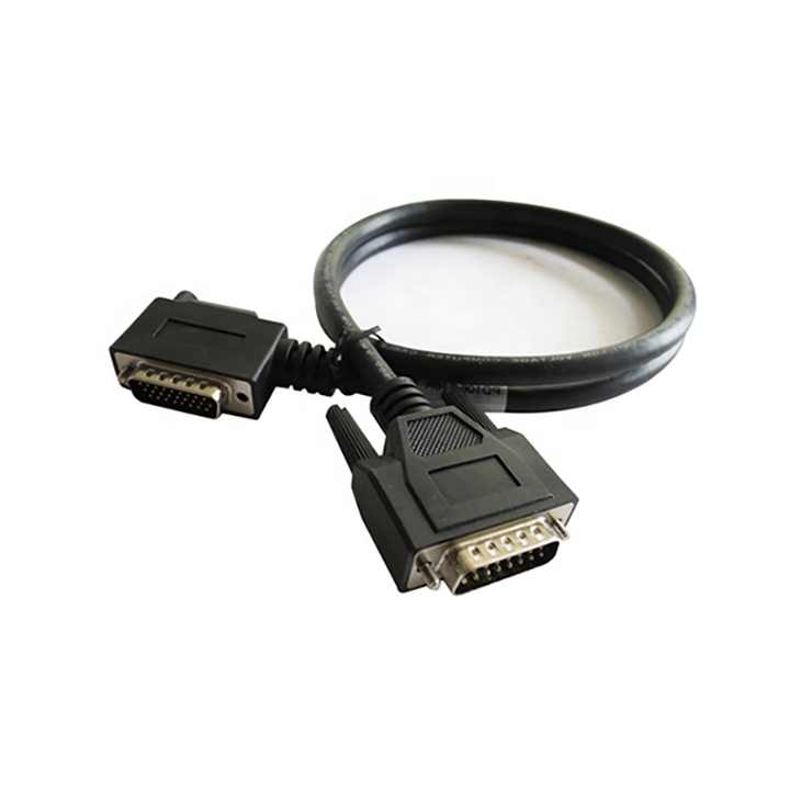 DB15 to DB26 Right Angle Serial Cable, 15 Pin Male Connector, OEM