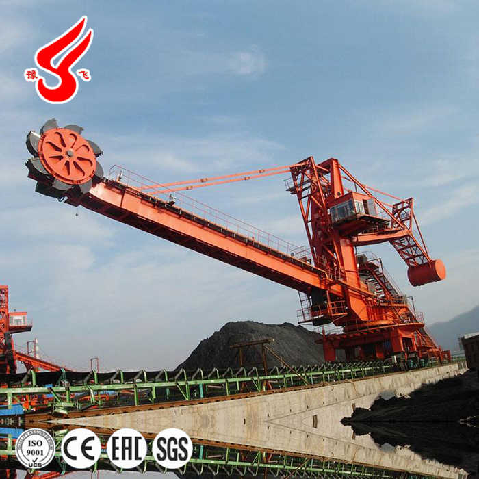 DQL2500/3000 bucket wheel stacker reclaimer for sandy soil coal cement ...