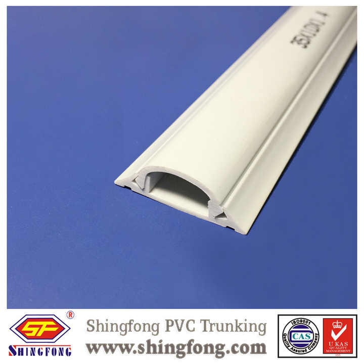 Standard Size PVC Arc Floor Trunking for Electrical Wiring
