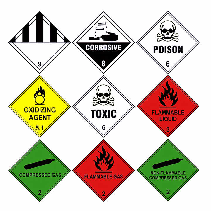 Hazard Diamond Labels - Durable and Customizable Solutions
