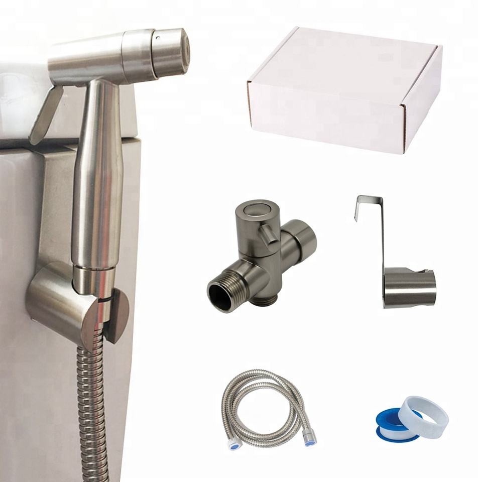 2 Functions SS304 Toilet Handheld Bidet Spray Kit Sprayer Head Diaper