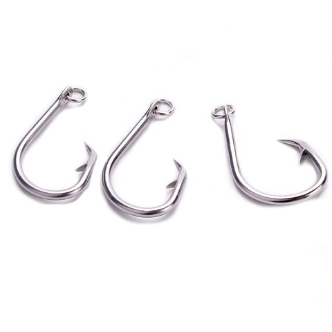 Custom Stainless Steel Big Game Sea Tuna Fishing Hooks 39960 Shark ...