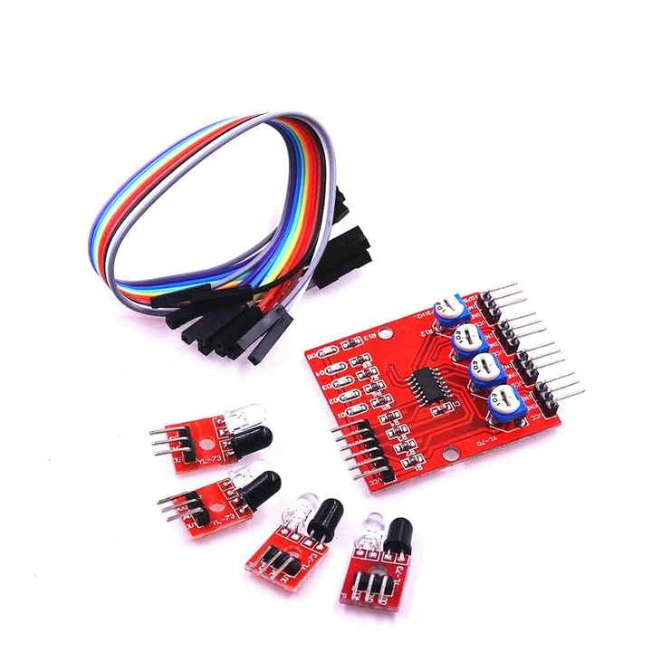 HW-096 Four Way 4 Channel Infrared Detector for Smart Cars