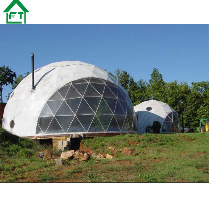 Luxury 6m 7m Diameter Geodesic Dome House Clamping for Multiple People ...