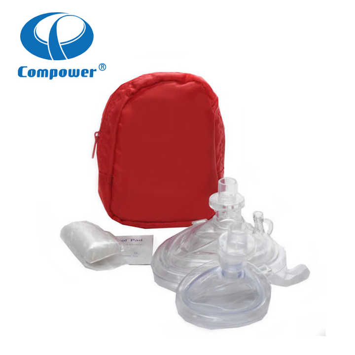 Compower Latex Free Disposable First Aid Kit with CPR Mask
